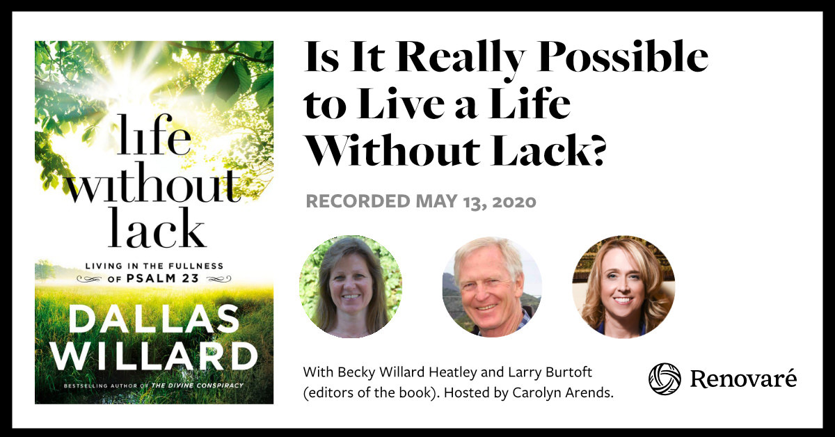 Renovaré Spiritual Formation Webinars | Renovaré